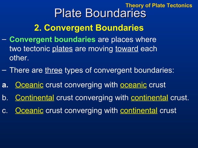 Notes: Continental Drift Plate Tectonics | PPT | Geography | Science