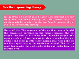 Continental drift &and sea floor spreading | PDF