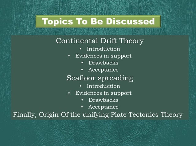 Continental drift &and sea floor spreading | PDF