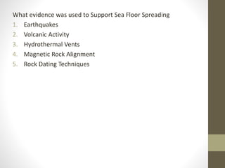 Evidence of Sea-Floor Spreading | PDF