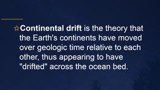 Continental drift theory | PDF