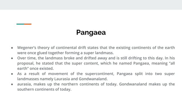 Continental Drift Theory | PPTX | Geography | Science