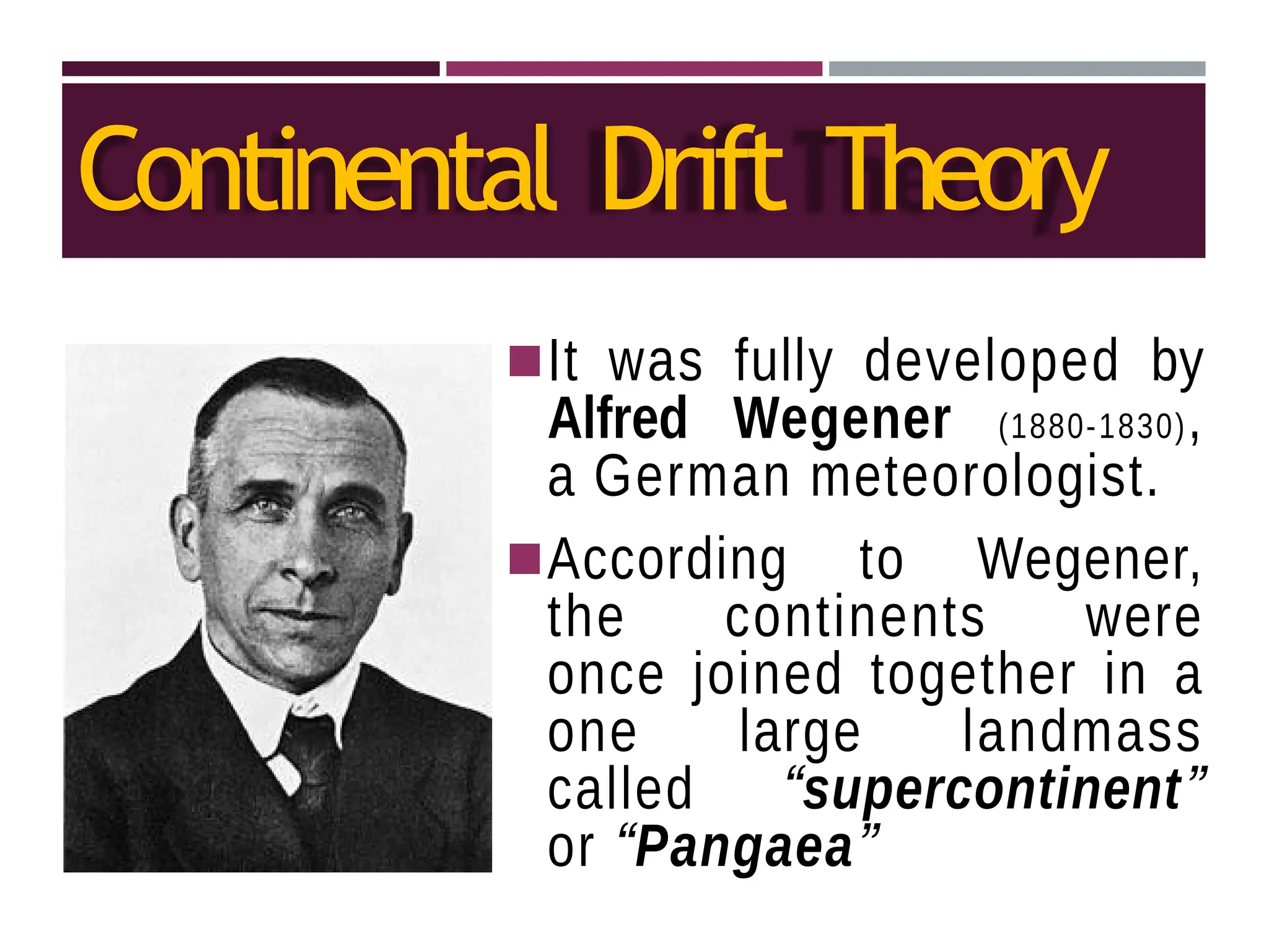 continentaldrifttheory-200429120606 (2).pptx | Geography | Science