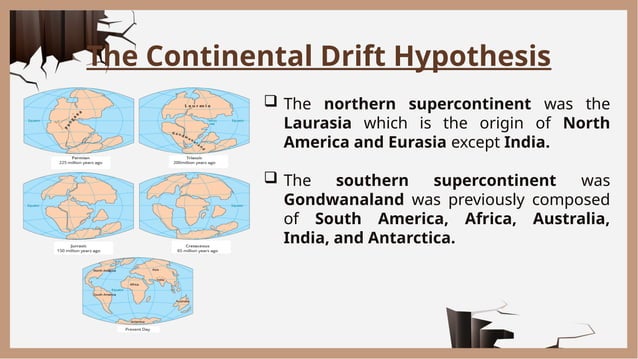 THE CONTINENTAL DRIFT THEORY BY ALFRED WEGENER | PPT
