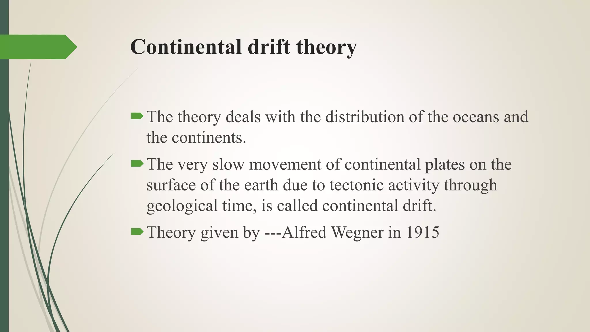 CONTINENTAL DRIFT THEORY AND DISCONTINUOUS DISTRIBUTION.pptx