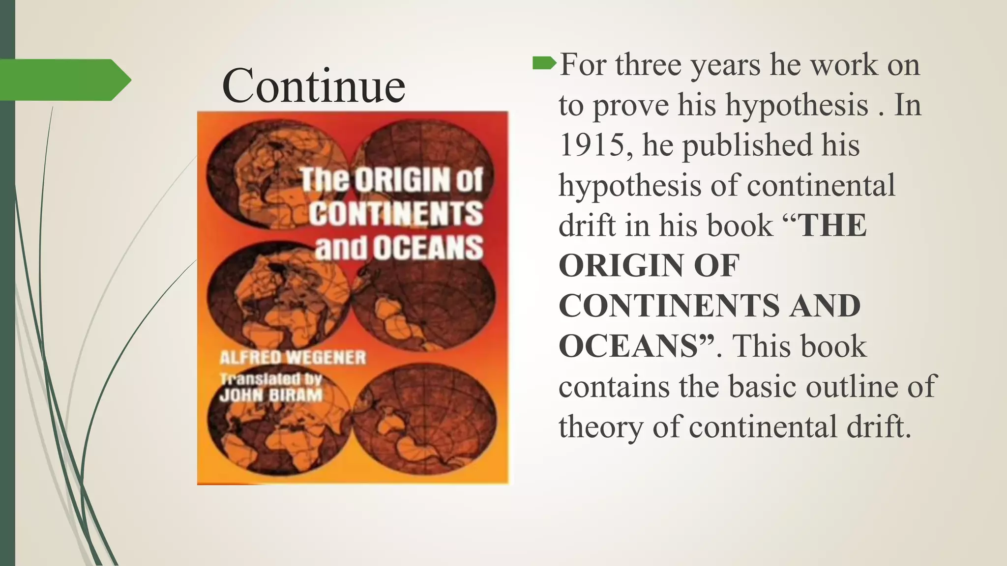 CONTINENTAL DRIFT THEORY AND DISCONTINUOUS DISTRIBUTION.pptx
