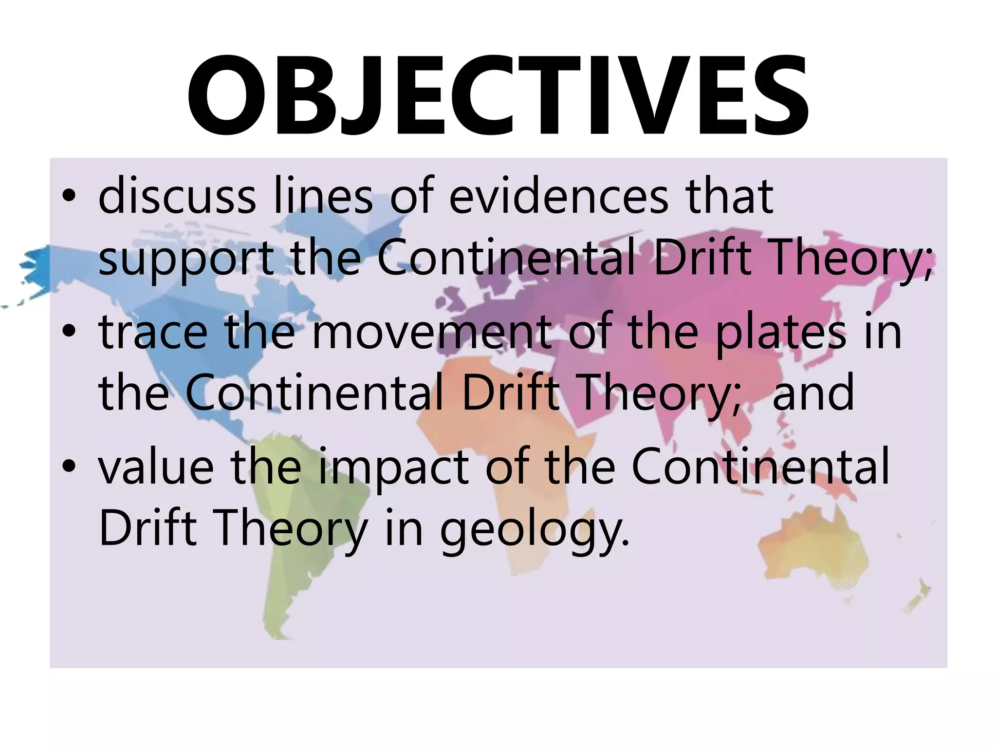 Continental drift theory stem | PPTX