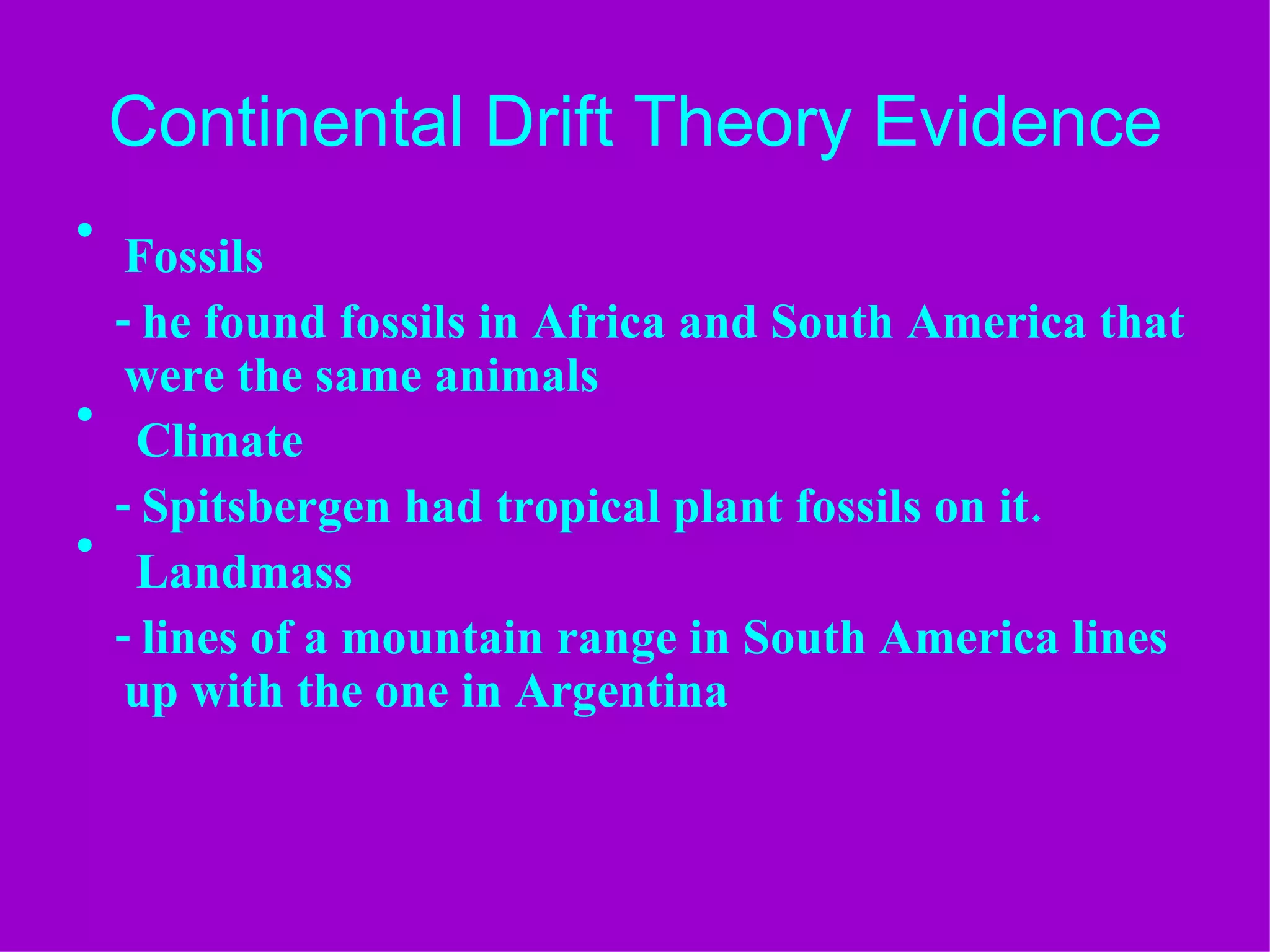 Continental Drift Theory Template | PPT