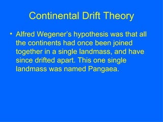 Continental Drift Theory Template | PPT
