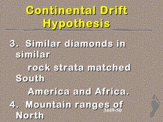 Continental drift wegener evidence | PPT