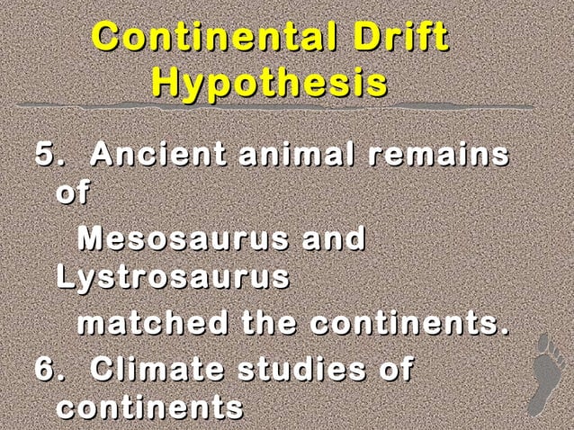 Continental drift wegener evidence | PPT