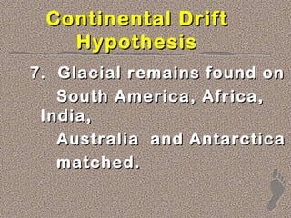Continental drift wegener evidence | PPT