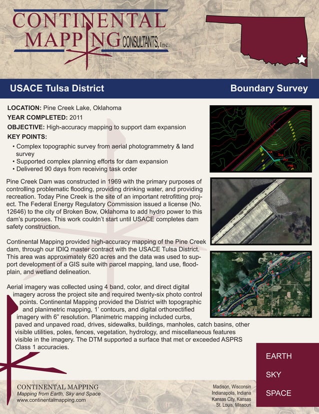 Continental Mapping Projects - USACE Pine Creek | PDF