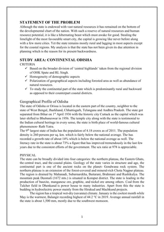DEMOGRAPHIC PROFILE OF CONTINENTAL ODISHA | PDF