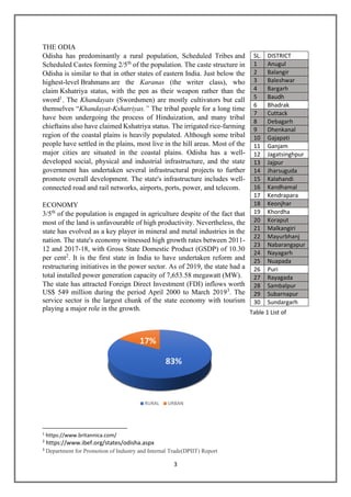 DEMOGRAPHIC PROFILE OF CONTINENTAL ODISHA | PDF