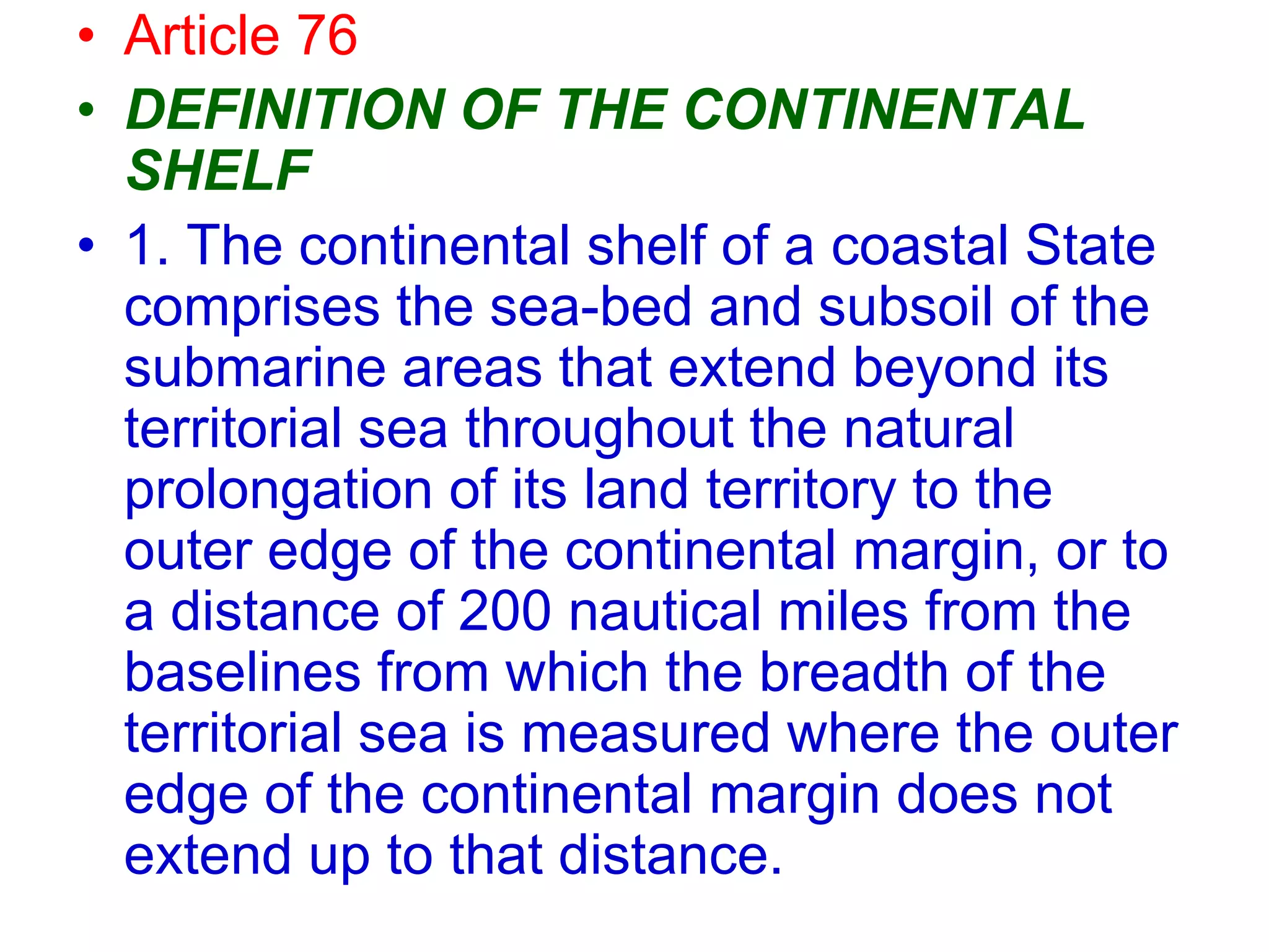Continental shelf | PPT