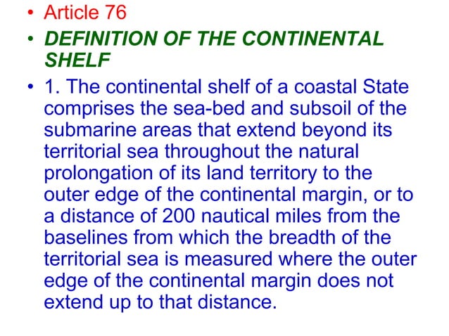 Continental shelf | PPT | Geography | Science