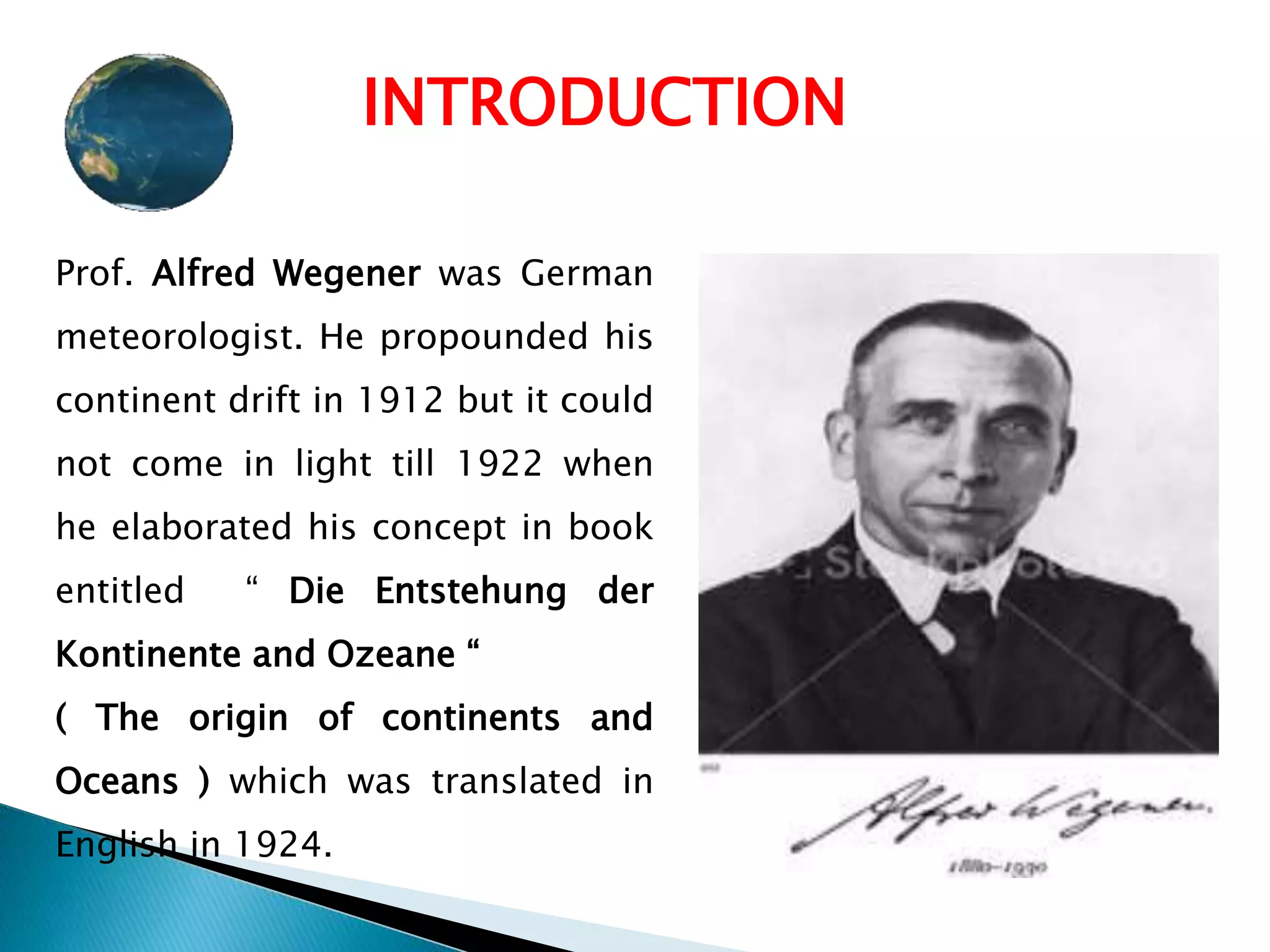 Continental drift theory of A. Wegener | PPTX
