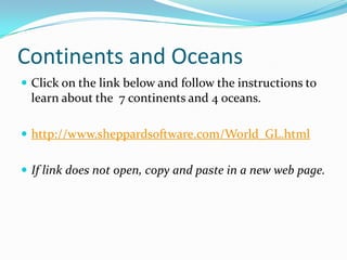 Continents | PPT