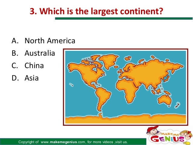 Largest Continent