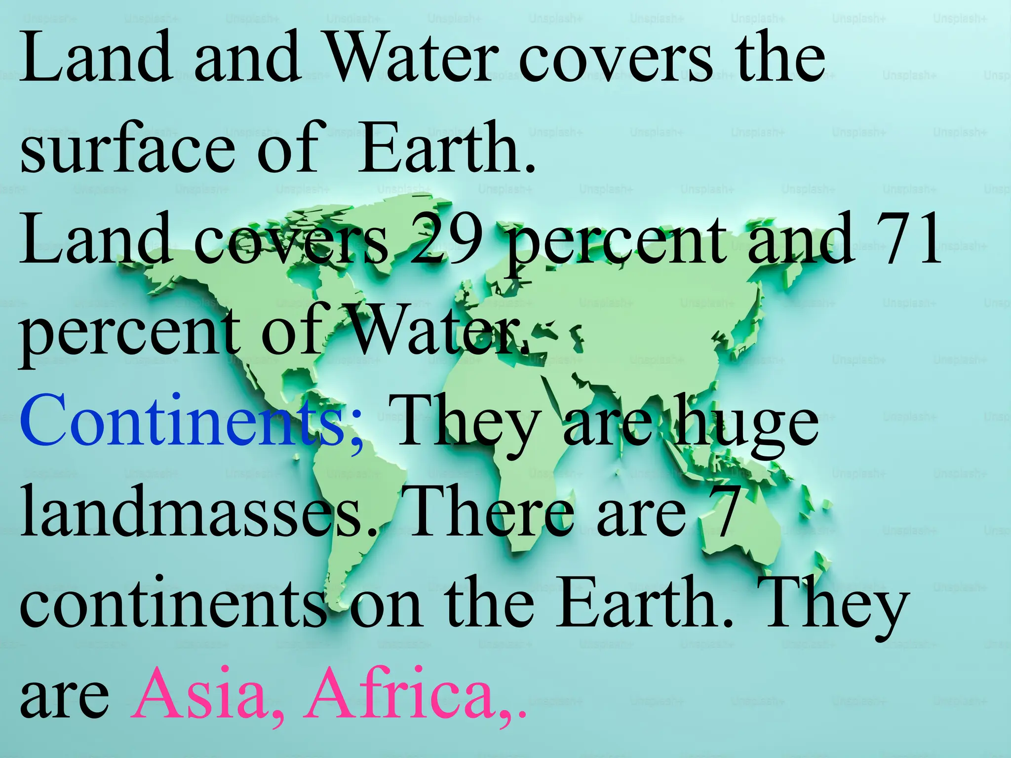Continents and Oceans.pptx part 1 social science | PPTX