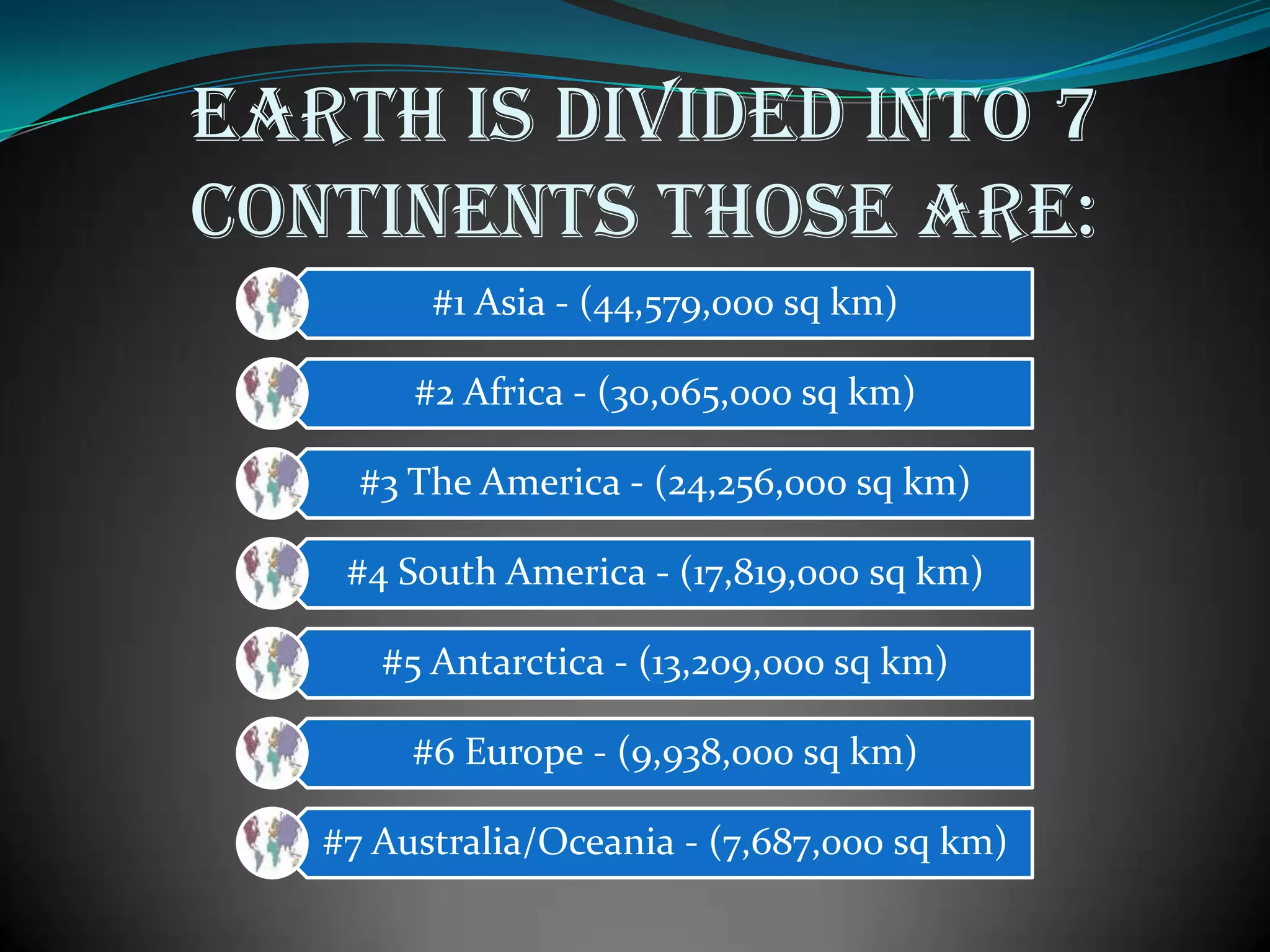 Continents and sub continents | PPTX