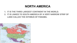 MAJOR CONTINENTS & OCEANS | PPTX