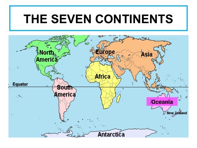 Continents, countries and nationalities