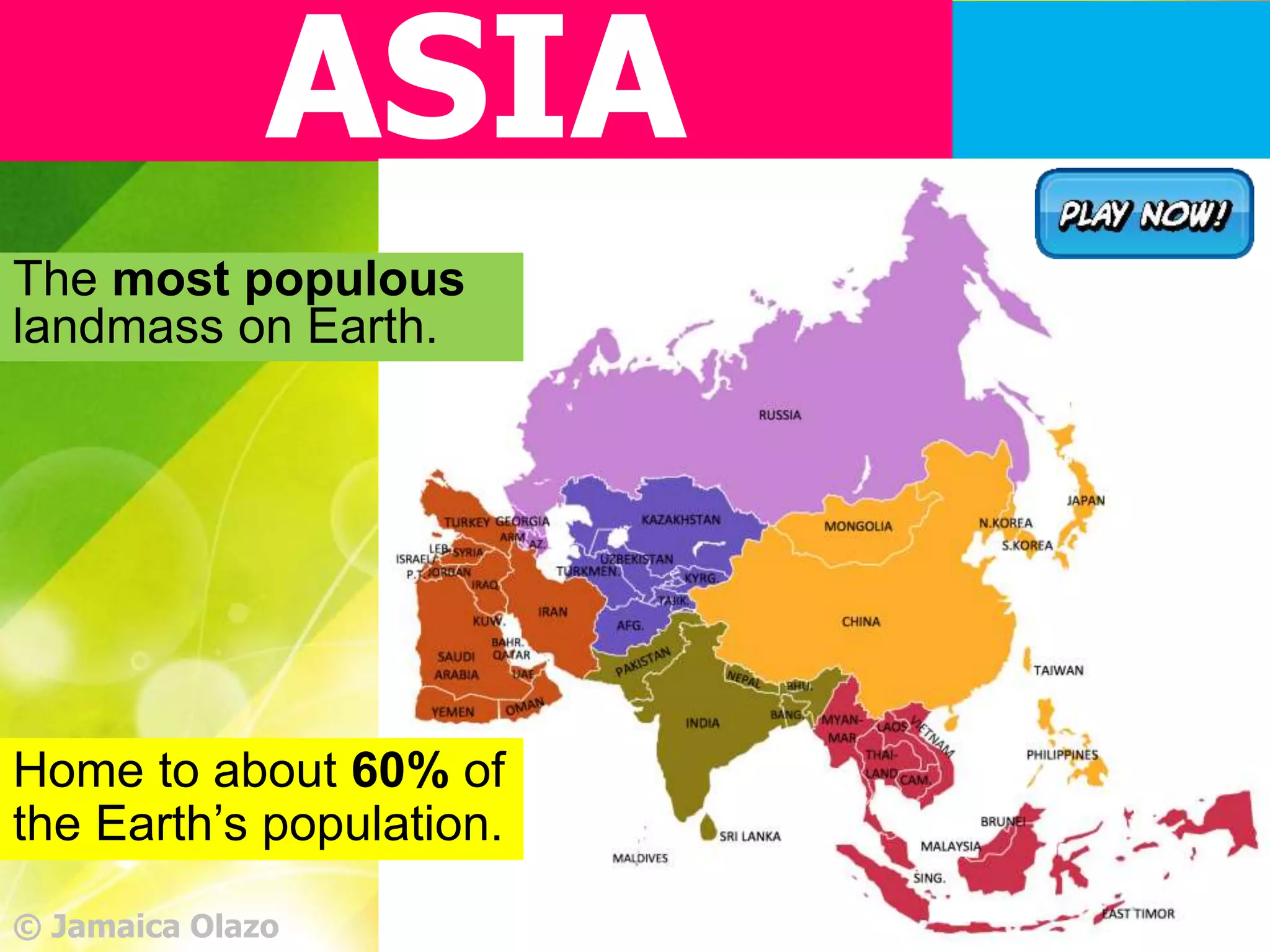 Lesson 10: Continents and Countries of the World | PPSX