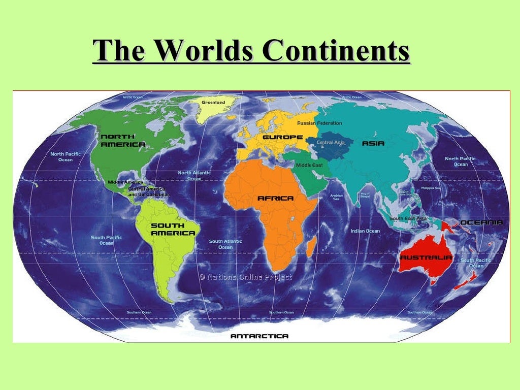 Continents & Oceans
