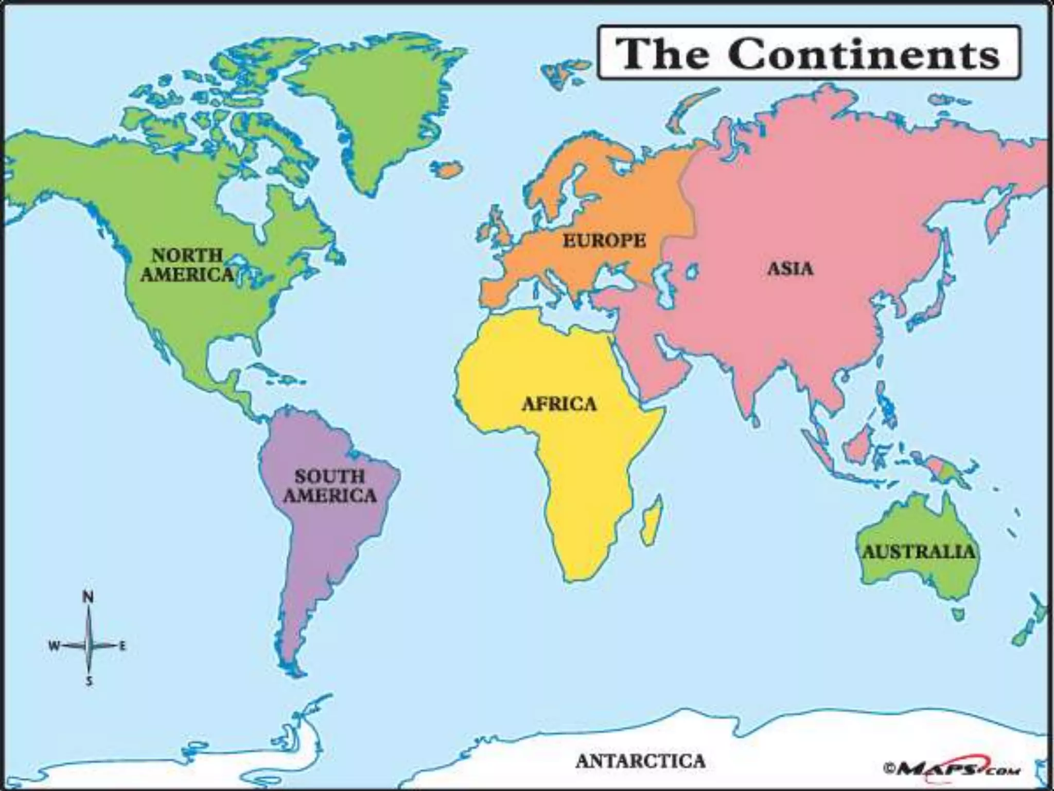 Continents oceans & landforms | PPTX