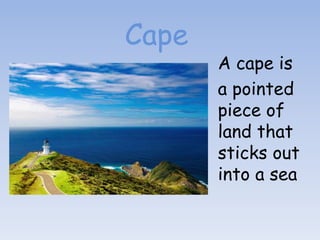 Continents oceans & landforms | PPTX