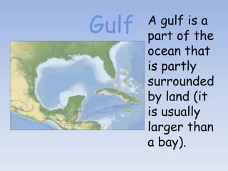 Continents oceans & landforms | PPTX