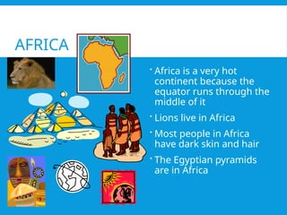 Continents of the world, Continents of the world.ppt