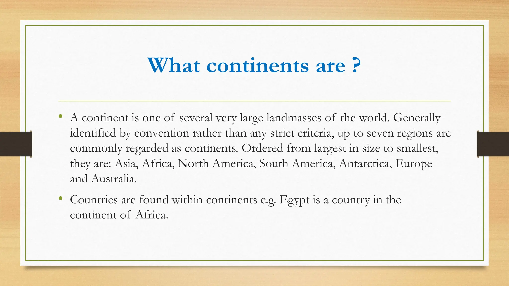 Continents of the world and its guides .pptx