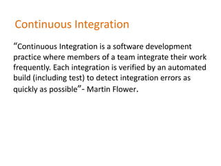 Contineous integration | PPT
