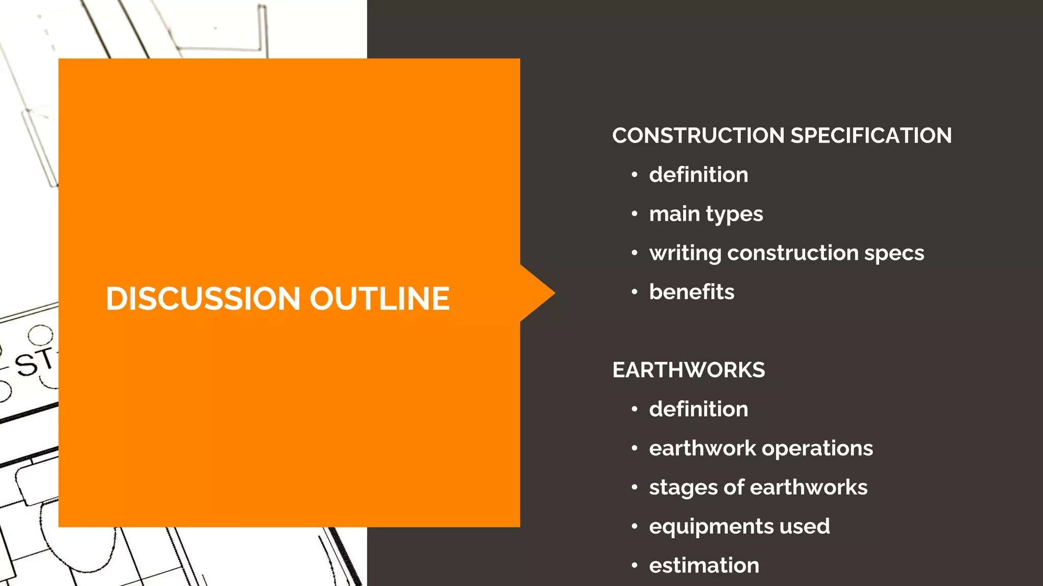 CONSTRUCTION SPECIFICATION & EARTHWORKS | PPTX