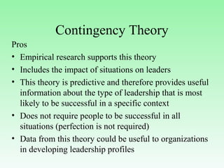 Contingency.pathgoaltheories | PPT