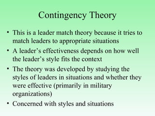 Contingency.pathgoaltheories | PPT