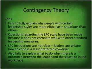 Contingency pathgoaltheories | PPT