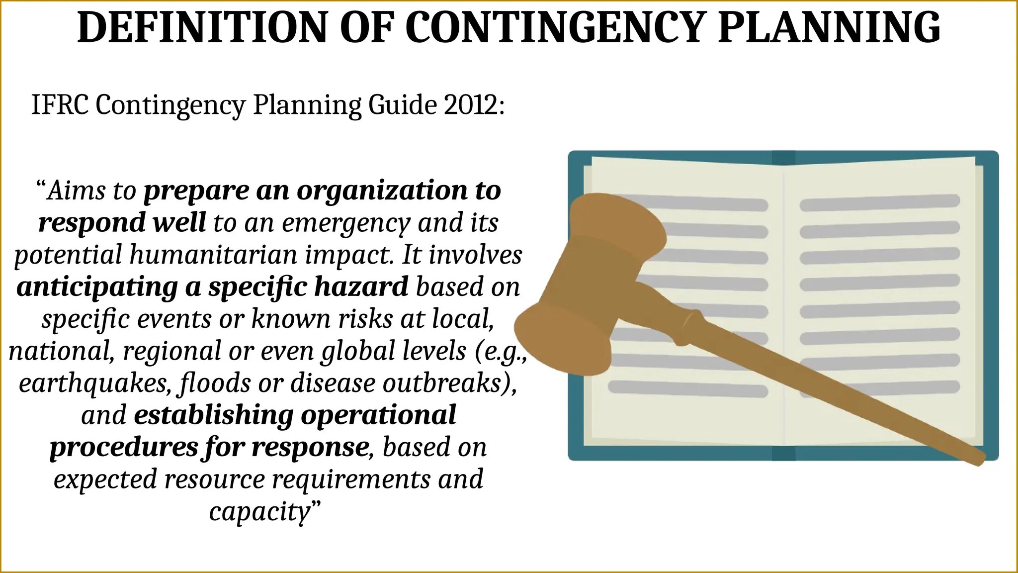 Contingency Planning on School Camalities | PPTX
