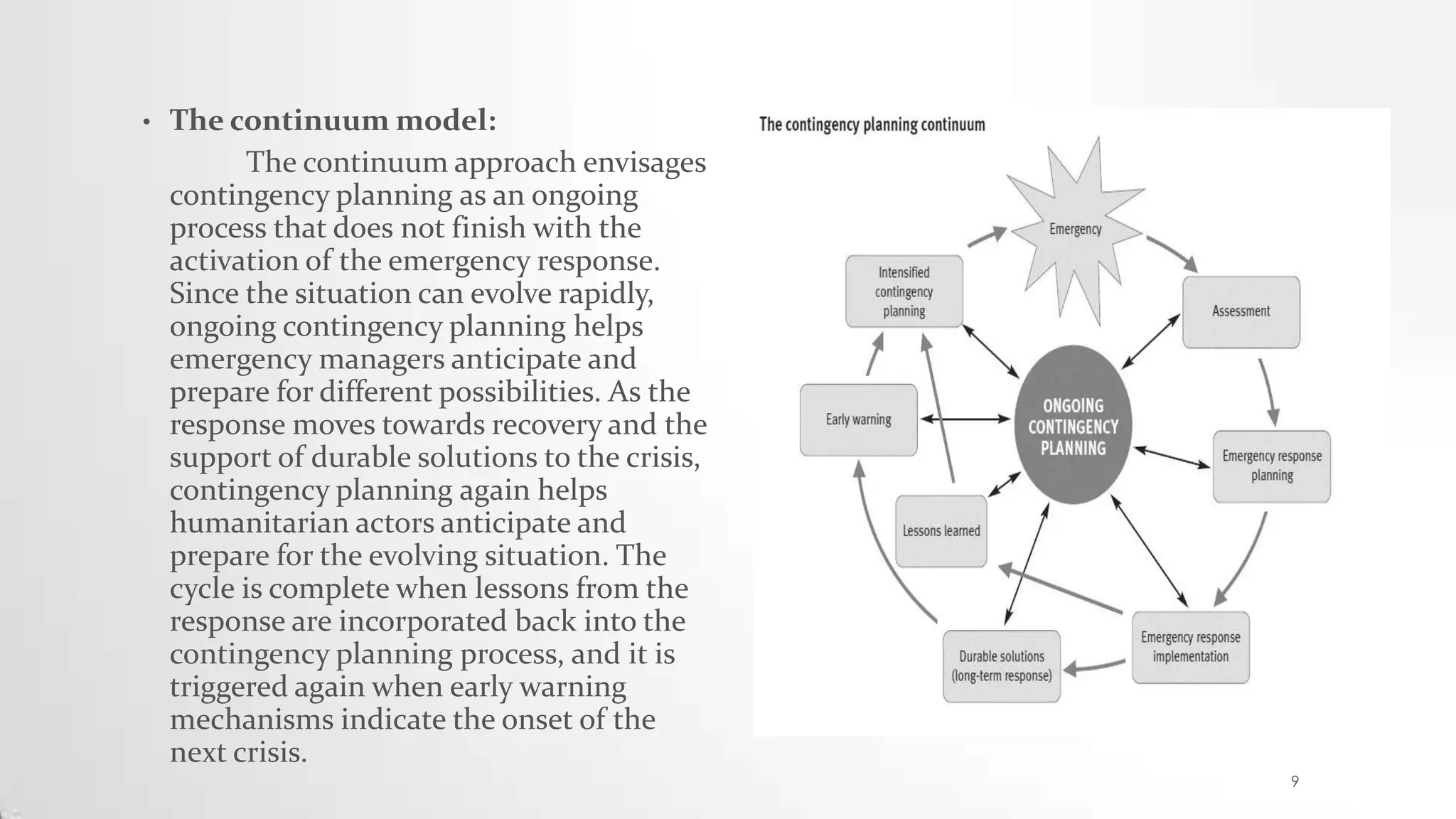 Contingency action plan in disaster managment | PPTX