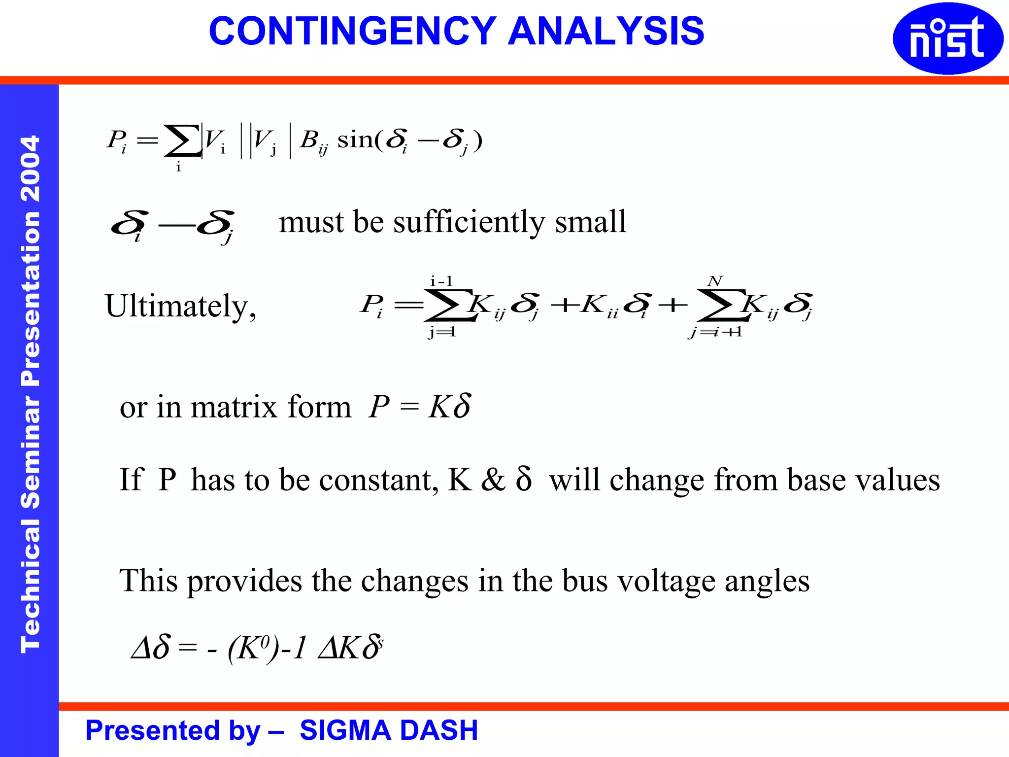 Contingency analysis | PPT