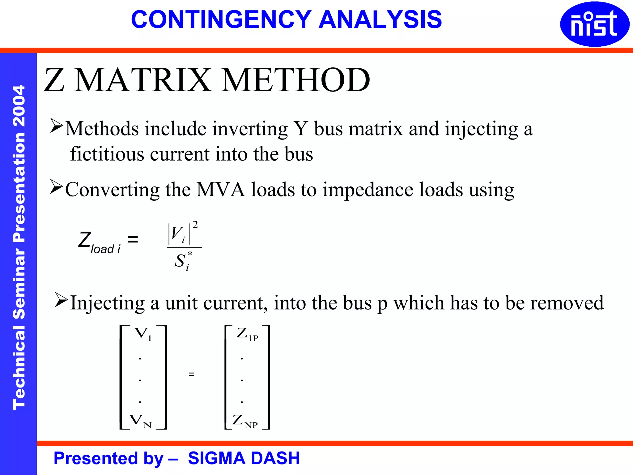 Contingency analysis | PPT