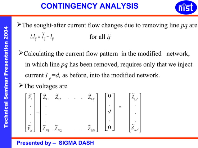 Contingency analysis | PPT | Physics | Science