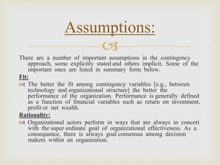 Contingency based information system. | PPT