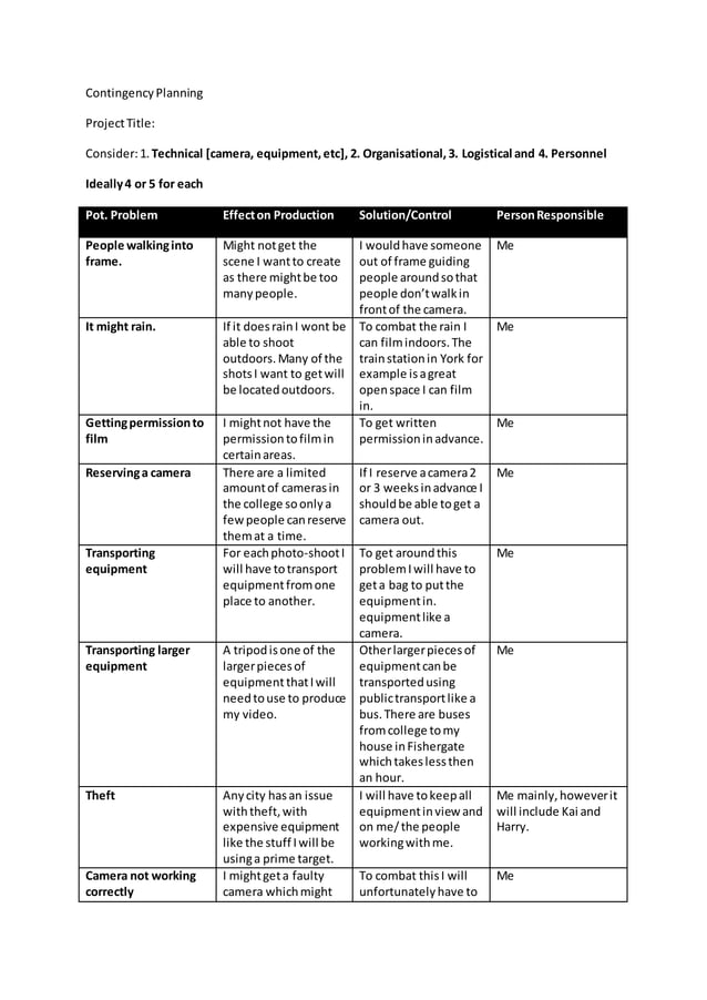 Contingency form | DOCX