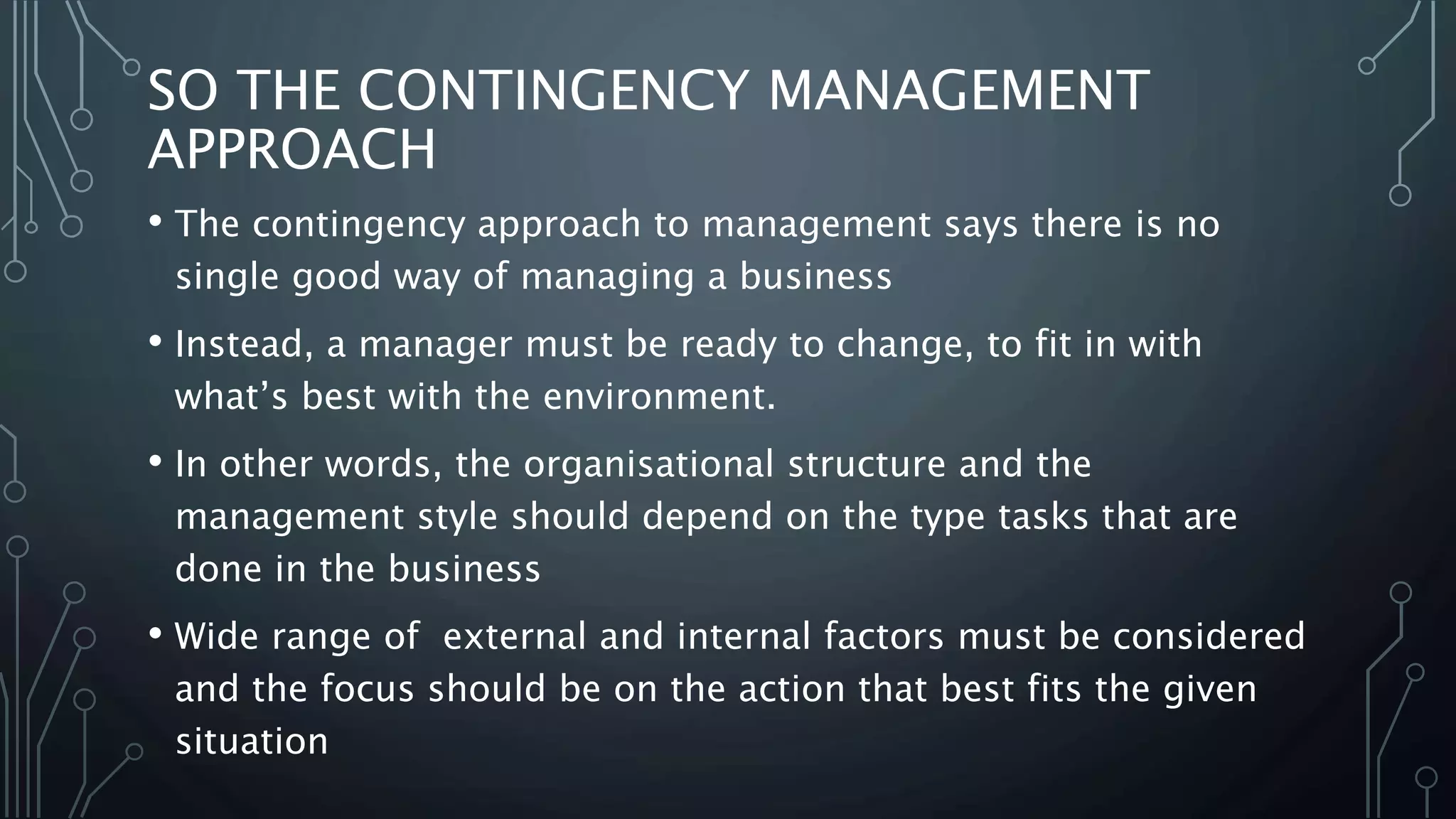 Contingency management | PPTX