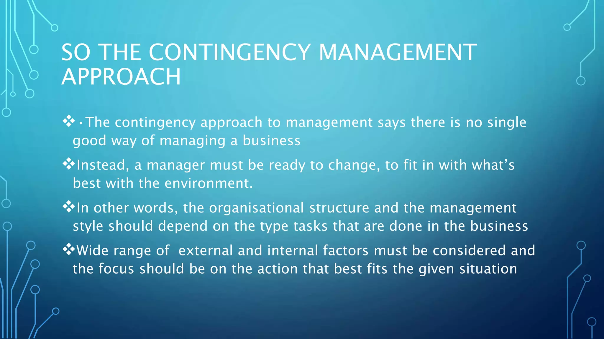 Contingency management | PPTX