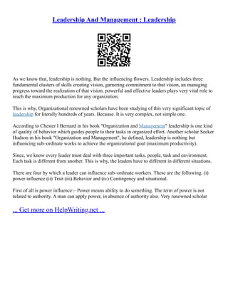 Contingency Management | PDF